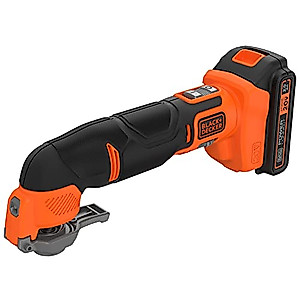 BLACK+DECKER 20V MAX Multi Tool, Oscillating Tool Kit, 6-Speed, Quick Blade Change For Multi-Tool Needs, Cordless (BDCOS20D1K)