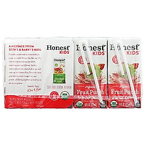 Honest Kids, Juice Fruit Punch Box Organic, 6 Fl Oz, 8 Pack