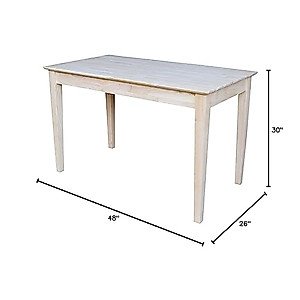 International Concepts Computer Desk with Flip Down Drawer