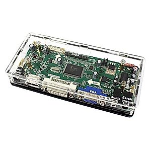 VSDISPLAY Acrylic Case for M.NT68676 HD-MI DVI VGA LCD Controller Board,Fit for LCD Controller Board M.NT68676, Controller Board Not Included