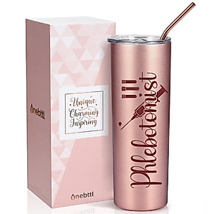 Onebttl Nurse Gifts for Women - Phlebotomy Gifts - Phlebotomist Graduation Gifts - Nurse Week Day Gifts - Gift Ideas for Nurses, 20oz Nurse Insulated Tumbler Cup with Straw