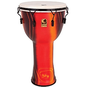 Toca SFDMX-14FB Freestyle Mechanically Tuned 14-Inch Djembe with Bag - Bali Red Finish