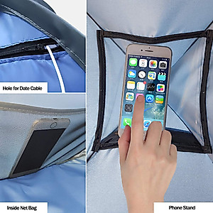 COLEON Portable Sun Shelter Mini Head Pop Up Tent for Beach Sunbathing Windproof Sand Proof