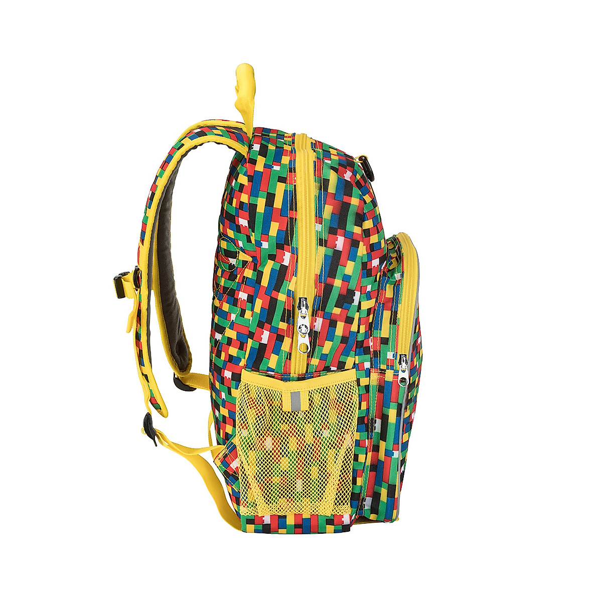 LEGO Heritage Classic Kids School Backpack Bookbag, for Travel, On-the-Go, Back to School, Boys and Girls, with Adjustable Padded Straps and Fun patterns, Brick Wall