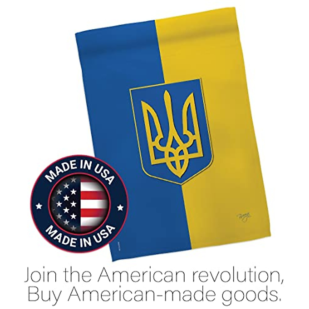 Ukraine Garden Flag Bandera de Ucrania Breeze Decor Indoor Tapestry Suppport Україна Outdoor Home Decorations House Banner Wall Hanging Small Yard Stand With Ukrainian Gifts Made In USA