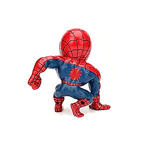 Jada Toys Marvel Ultimate Spider-man Metals Diecast collectible toy figure, 6", Red and Blue