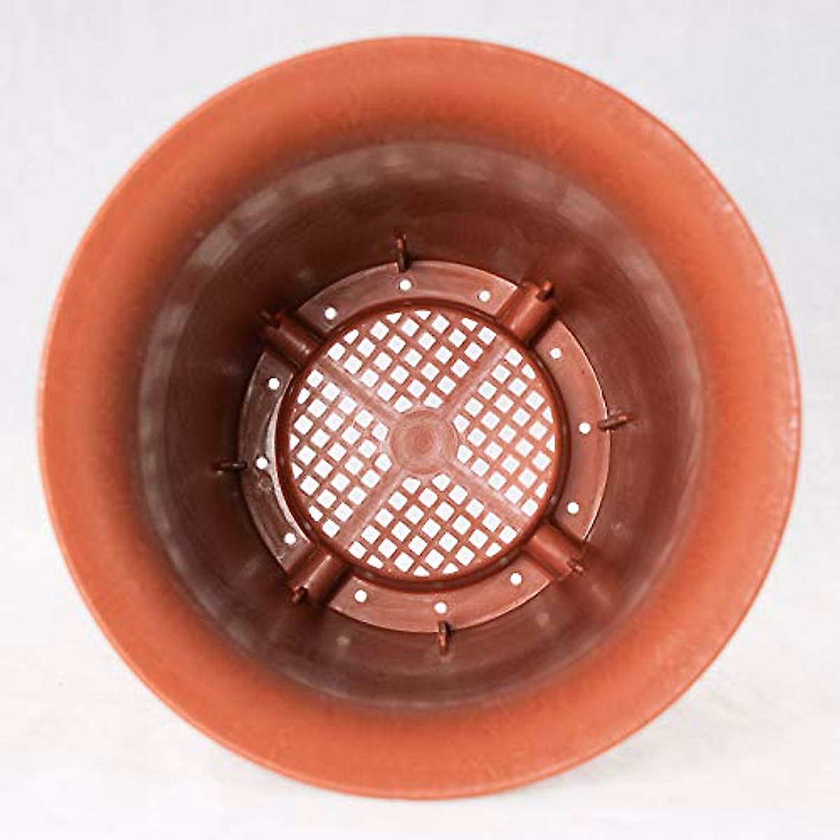 3 Round Cascade Plastic Bonsai, Succulent & Orchid Planter 4.25"x 4.25"x 4.5"