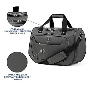 Travelpro Maxlite 5 Softside Lightweight Underseat Carry-On Travel Tote, Overnight Weekender Bag, Men and Women, Shadow Grey, 18-Inch