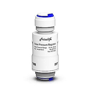 Frizzlife PRV3 Water Filter Pressure Regulator Protection Valve For Reverse Osmosis & Water Filter System, 60PSI, 3/8” Quick Connect Push Fit