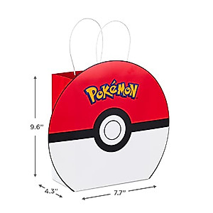 Hallmark Pokémon Gift Bag Bundle (9" Medium PokéBall and 15" Extra Large Pikachu) for Kids, Birthdays, Christmas, Valentine's Day, Halloween