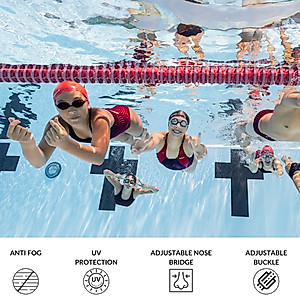 Sporti Antifog Snapper Jr. Goggle - Aqua