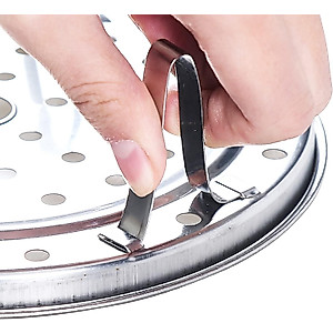 Bonilaan Steam Rack, 4-Layer Stainless Steel Trivet Rack Stand Steamer Rack for Baking Cooking Steaming