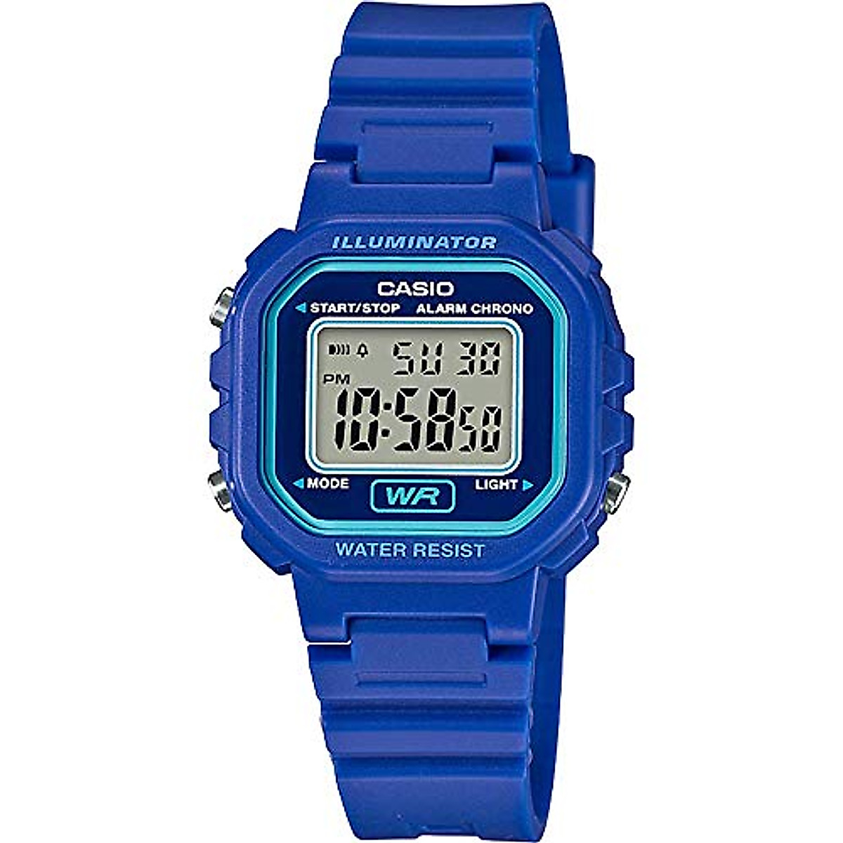 Casio Women's LA-20WH-2ACF Classic Digital Display Quartz Blue Watch