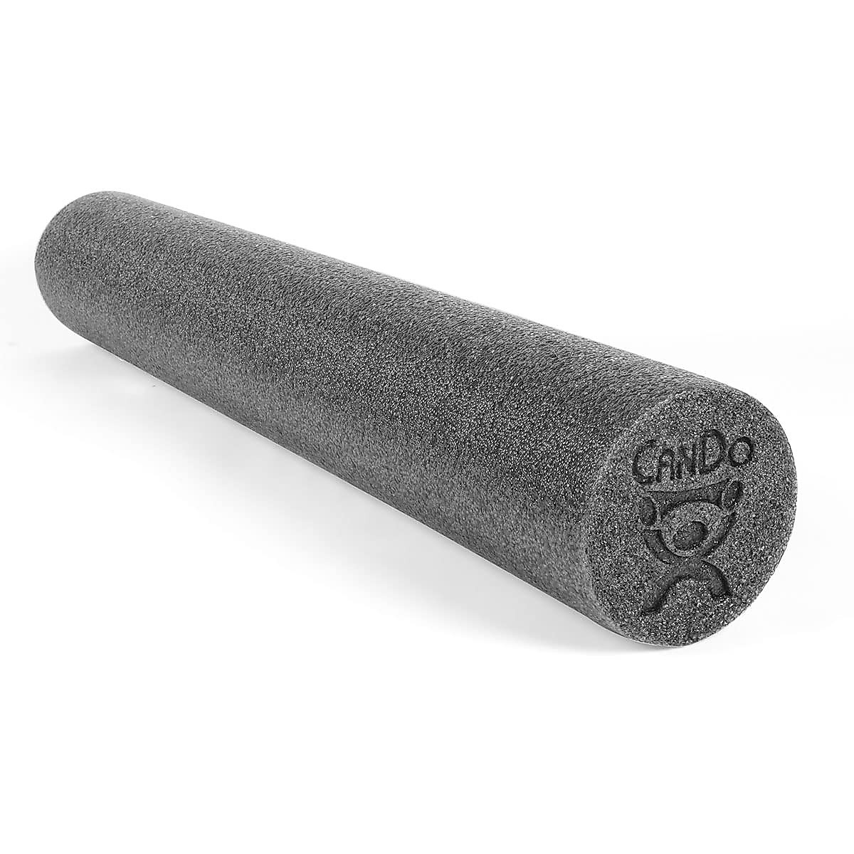 CanDo Plus Round Gray Exercise Fitness Foam Rollers for Muscle Restoration, Massage Therapy, Sport Recovery and Physical Therapy 6" x 18"