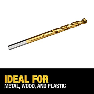 DEWALT DW1313 13/64-Inch Titanium Nitride Split Point Twist Drill Bit