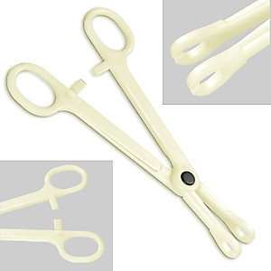 Honoson 100 Pcs Ear Nose Body Piercing Needles Mix Size 12G 14G 16G 18G 20G Stainless Steel Piercing Jewelry Kit and 1 Pcs Slotted Locking Pennington Forceps for Kit Supplies