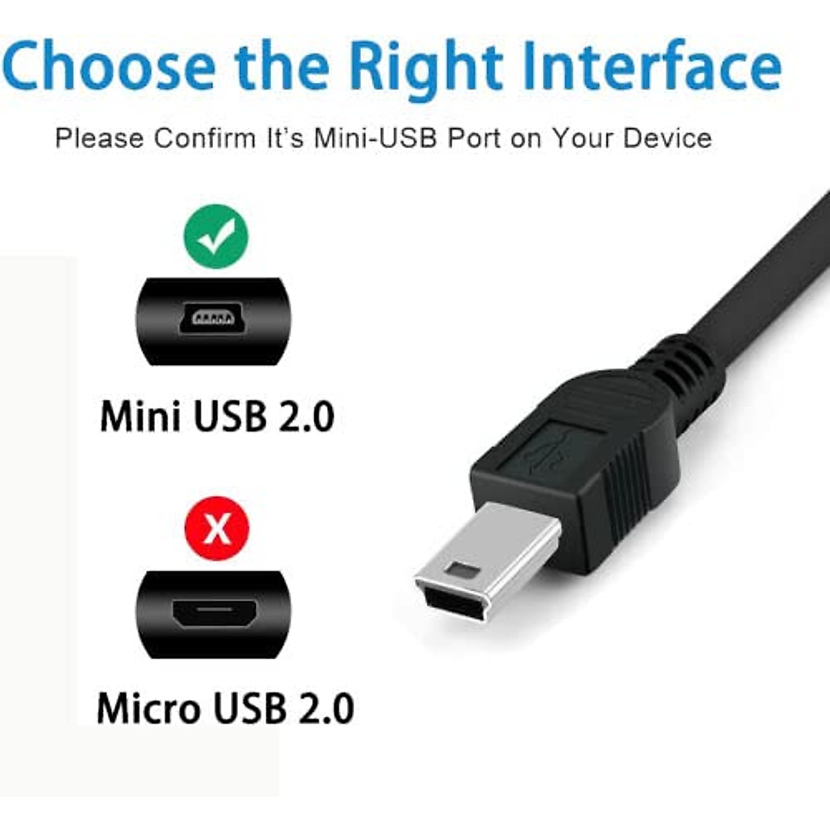 Master Cables Replacement USB Cable for Zoom Handy H1 H2 H4 H4N H5 H6 Portable Digital Audio Recorder - High-Speed Data Transfer, Durable Cord, Compatible with Various Zoom Recorders