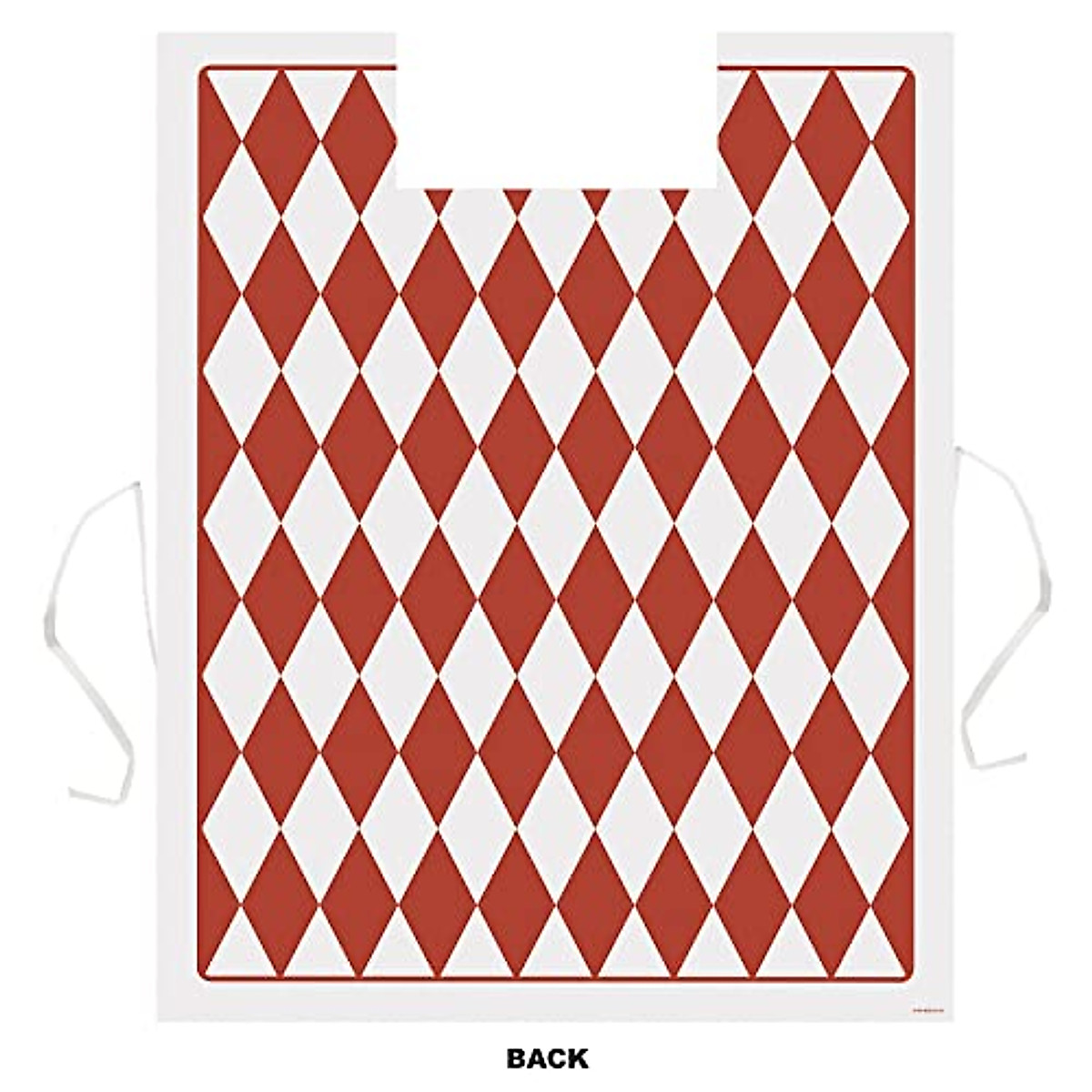 Beistle 60042, 3 Piece Plastic Card Suit Vests, One Size, Red/White