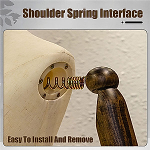 Female Dress Form Female Mannequin Torso Body Female Tailors Dummy, Dressmakers Fashion Mannequin Students Tailors Dummy Sewing Torso with Wood Stand, Height Range 47.2″-71.6″ Female Dress Form ( Colo