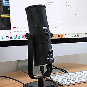 M-Audio Uber Mic | Professional USB Microphone With Switchable Polar Patterns and Integrated Headphone Output