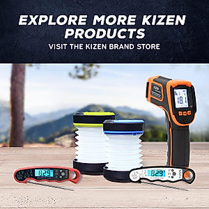 KIZEN Infrared Thermometer Gun (LaserPro LP300) - Handheld Heat Temperature Gun for Cooking, Pizza Oven, Grill & Engine - Laser Surface Temp Reader -58F to 1112F - NOT for Humans