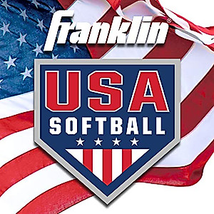 Franklin Sports Fastpitch Softball Bat Bag - USA Traveler Elite Bat Backpack - Girls + Women's Equipment Batpack - Fits Helmets, Cleats + (2) Bats - White