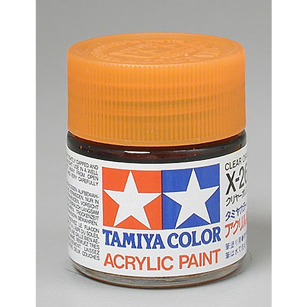 TAMIYA USA TAM81026 Acrylic X26 Gloss Clear Orange 0.7 Fl Oz (Pack of 1)