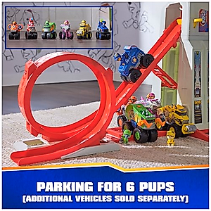 PAW Patrol: Rescue Wheels Super Loop Tower HQ, with Light, Sound, Vehicle Launcher, Chase Action Figure & Toy Truck, Kids Toys for Boys & Girls Age 3+