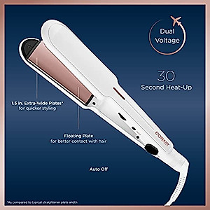 Conair Double Ceramic Flat Iron, 1 1/2-inch