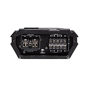 Hifonics ZTH-1625.5D Zeus Theta Compact Five Channel Car Audio Amplifier (Silver) – Class D Amp, 1600-Watt, Onboard Electronic Crossover, Built-in Bass Control, Bridgeable, Bass Remote Included