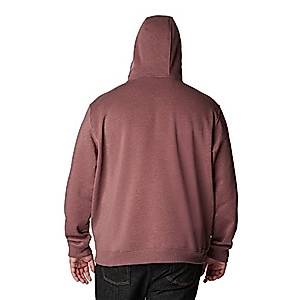 Columbia Men's CSC Basic Logo II Hoodie, Light Raisin Heather/Ripples Graphic, XX-Large