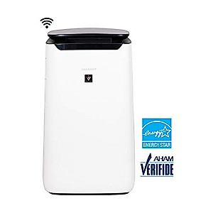 SHARP Smart Air Purifier. Alexa Compatible. Plasmacluster Ion Technology for Extra-Large Rooms. Odor & True HEPA Filters for Dust, Smoke, Pollen, & Pet Dander may last up-to 2 years each. FXJ80UW.