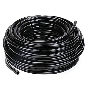 Hourleey 50 Feet Blank Distribution Tubing Irrigation Drip Hose, 1/4 Inch Drip Line