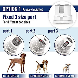 REXIPETS Cat and Dog Nail Grinder - Rechargeable Electric Pet Nail Clipper & Trimmer- Painless Paws Grooming - Quiet 2-Speed Motor. 3 Size Ports for Small, Medium, Large Pets- Up to 4 Hours of Charge