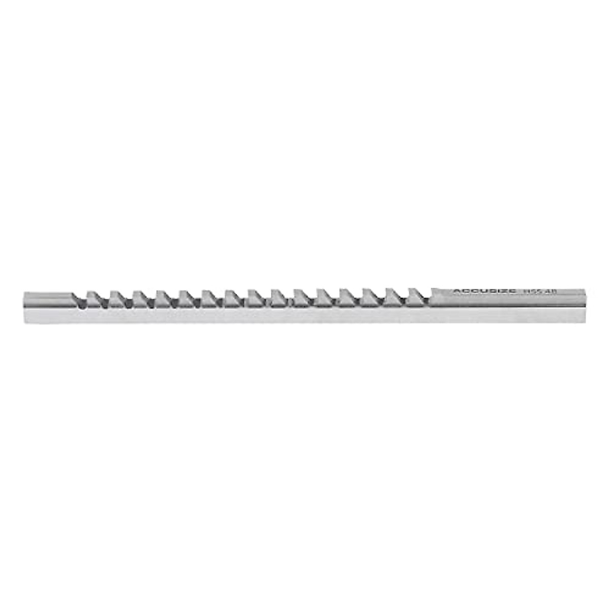 Accusize Industrial Tools 4Mm-B Keyway Broach, 19/64'' to 1-11/16'' Length of Cut, Requires 1 Shim, 5001-0006