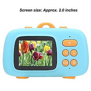 Kids Digital Camera - 2 Inch Mini Cute Cartoon Camera - 1080P Video Recorder - Supports Extended Memory Card - with USB Data Cable - for Students, Teens, Kids Gift Toys