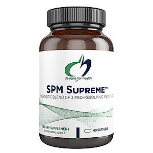 Designs for Health SPM Supreme - 3 Specialized Pro-Resolving Mediators from Fish Oil - Omega 3 Fatty Acids Supplement, SPM Fish Oil (60 Softgels)