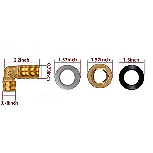 KWODE Commercial Wall Mount Faucet Installation Kit, Wall Mount Kitchen Faucet Mount Kit Backsplash Mount Set for Stainless Steel Commercial Kitchen Prep & Utility Sink