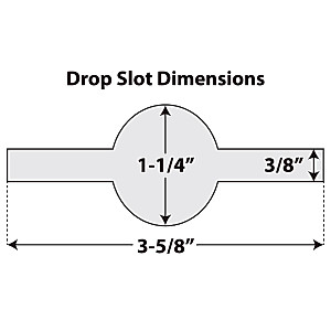 Free Standing Black Acrylic Secure Drop Box, 15 x 52 x 14 Inch, Anti-Theft Interior Panel, with Black Aluminum and Steel Stand