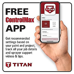 Titan Tool ControlMax 1700 Pro 580006 w/ Cart High Efficiency Airless Paint Sprayer, HEA technology decreases overspray by up to 55% while delivering softer spray