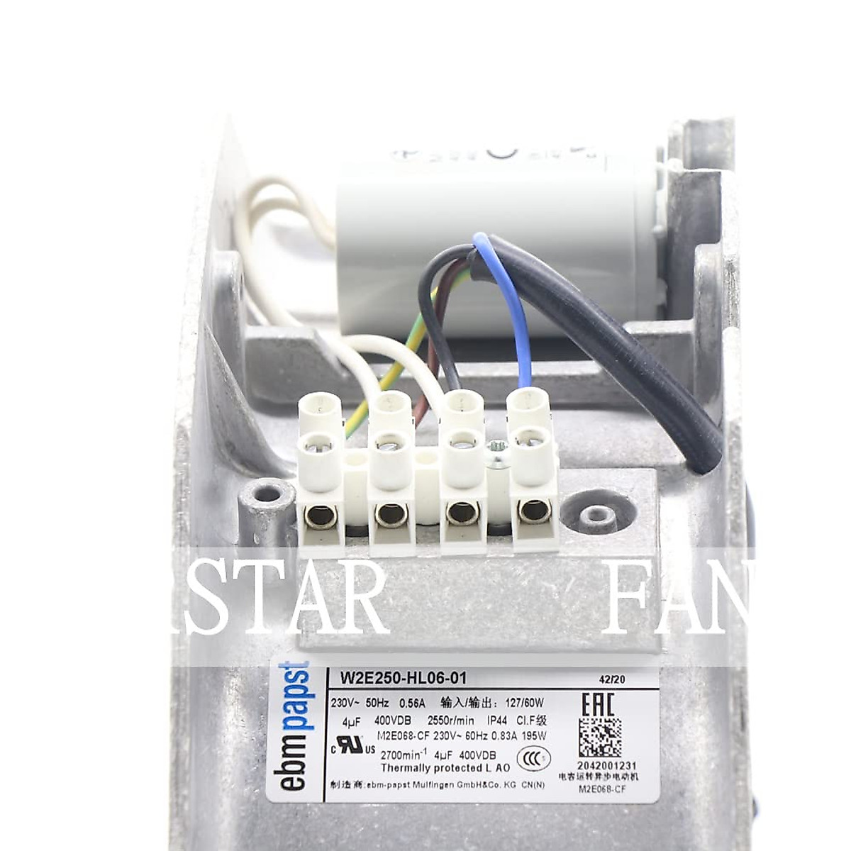 HRSTAR Original W2E250-HL06-01 Fan M2E068-CF AC 230V 127W 280X80MM Cooling Fan