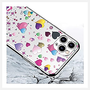 Ikiiqii Cover for Redmi Note 11SE (6.50") case Shell Soft Silicone TPU Transparent Protective Cases + 9H Hardness HD Tempered Glass Screen Protector Film Protection -Romantic Balloon