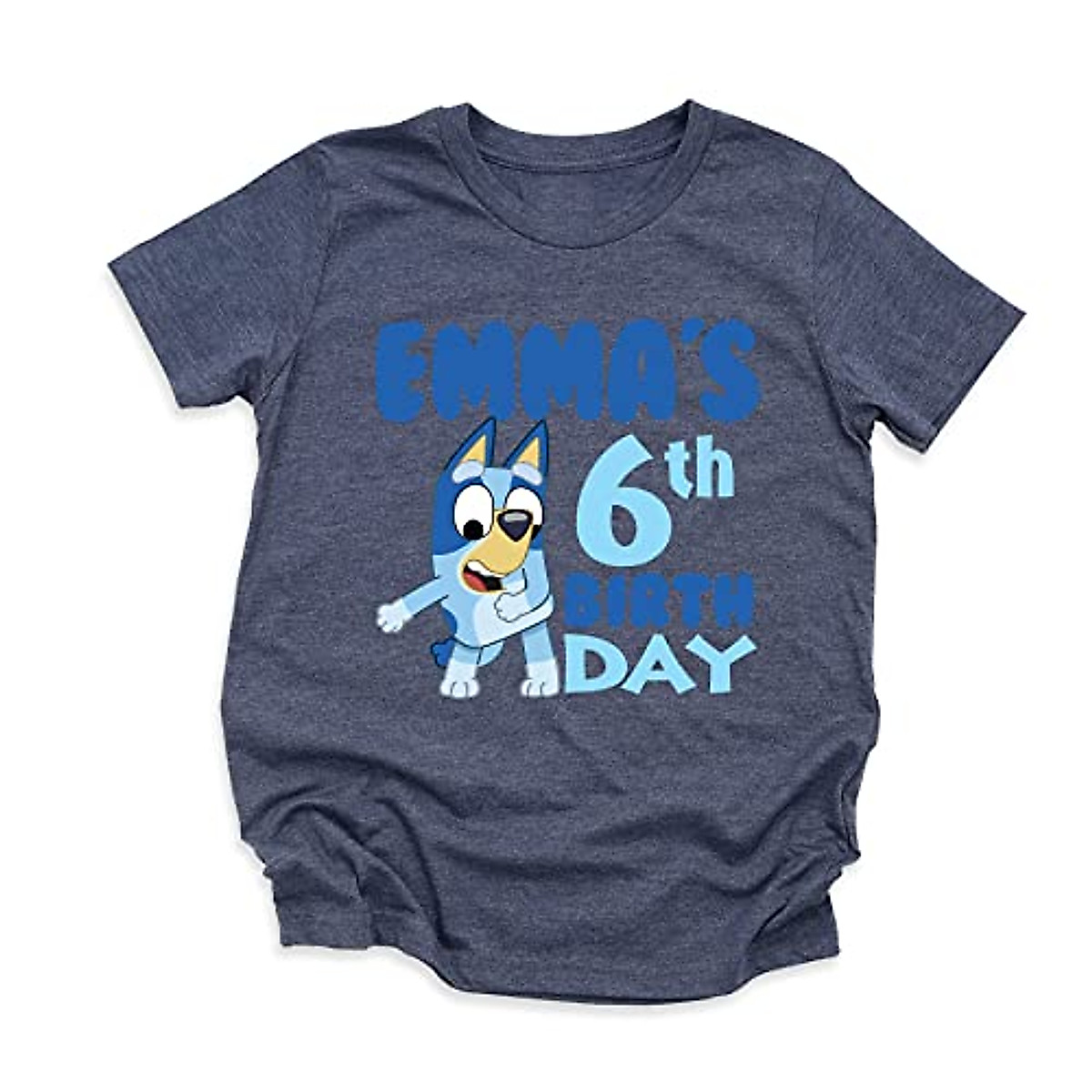 Bluey Birthday Party Shirt, Bluey 6th Birthday T-Shirt, Bluey Birthday Girl Party, Bluey Personalized Custom Birthday T-Shirt, Bluey Party Shirt