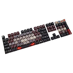 YBEST, YIFAN 108Pcs PBT Dye-sub OEM Profile Keycaps Set for 61648796104 Customized Gaming Mechanical Keyboard - Ninetales