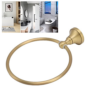 Towel Ring Brass Wall Mounted Towel Holder Hanger Antique Style Decorative Ring for Bathroom Kitchen Bedroom