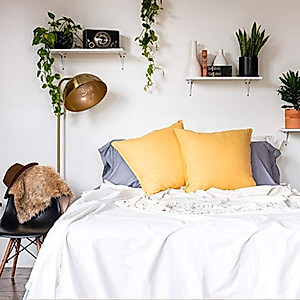 Refinery29 Avery Bedding Collection Premium Ultra Soft Lightweight Solid Sheet 5 Piece Set, Soft Wash, Anti-Fade, Stain Resistant and Hypoallergenic King Ivory (SFW-STS-King-in-White)