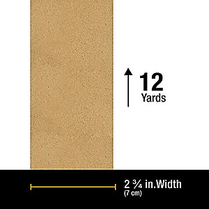 Dura-Gold Premium - 80 Grit Gold - Hook & Loop Backing Longboard Continuous Sandpaper Roll, 2-3/4" Wide, 12 Yards Long - For Automotive & Woodworking Air File Long Board Sanders, Hand Sanding Blocks