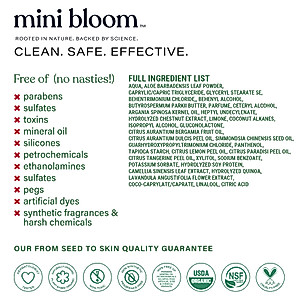 Mini Bloom Knots Be Gone Detangling Conditioner Treatment | Detangler Baby & Kid Safe | Made w/Shea Butter, Plant Rich Oils & Flower Extracts | Leaves Hair Soft, Shiny, Manageable Tangle-free 16.6oz