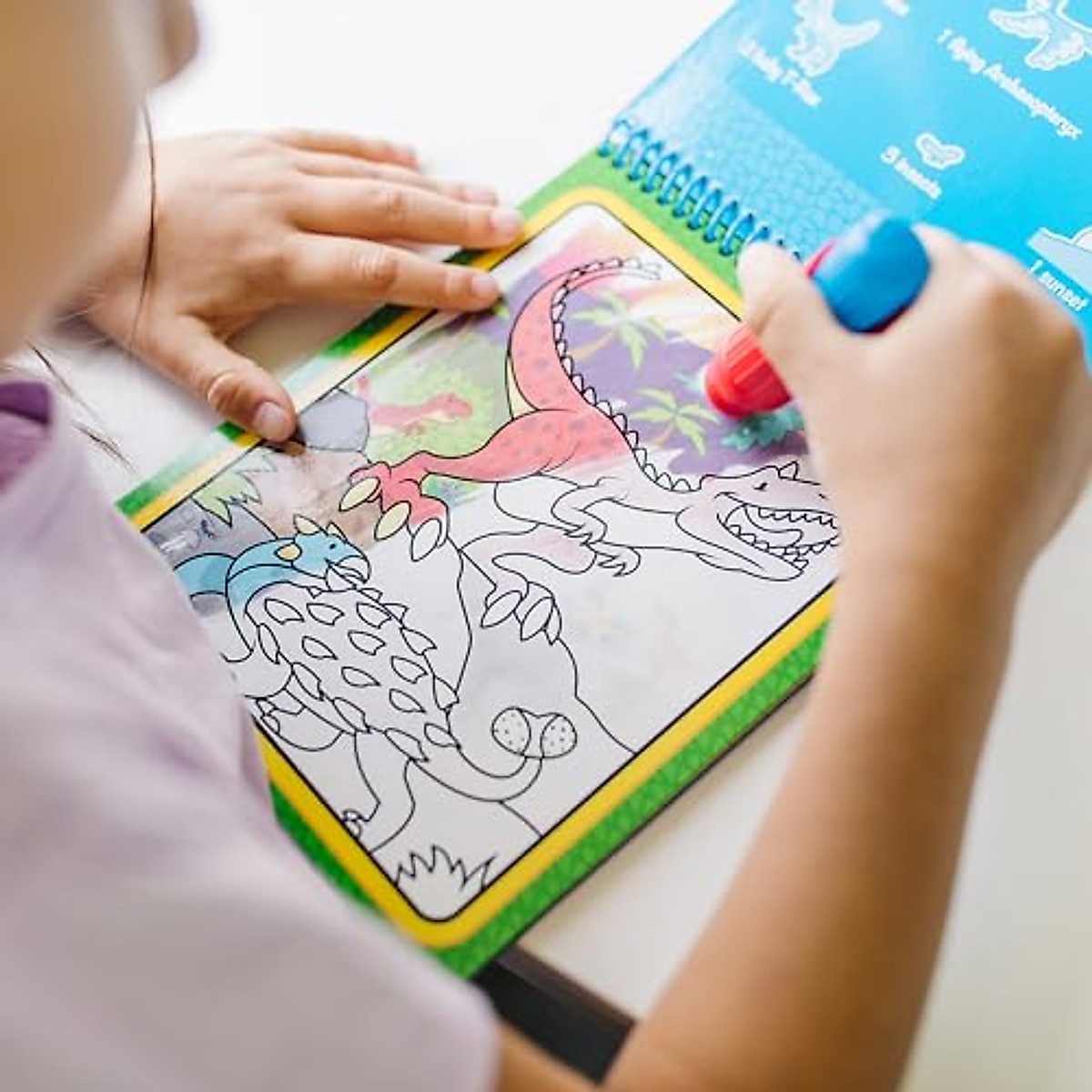 Melissa & Doug On the Go Water Wow! Reusable Color with Water Travel Toy Activity Pad with Chunky Water Pen 3-Pack (Dinosaurs, Adventure, Space) - FSC Certified