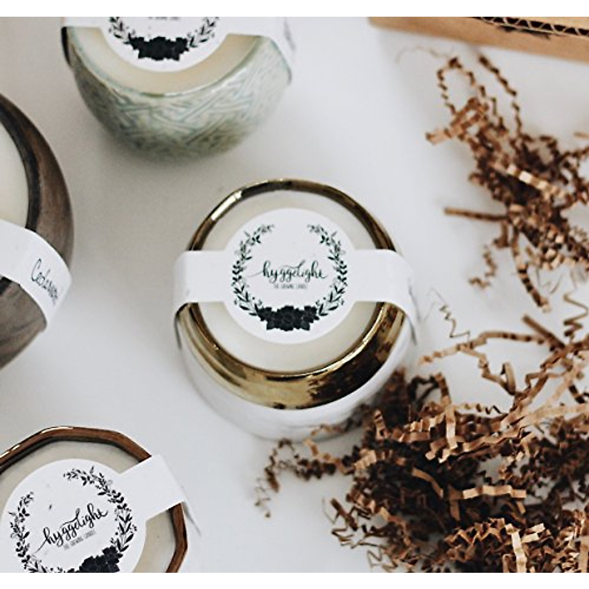 Hyggelight | The Growing Candle. Tired of Tossing Empty Candles? Try Our Less-Waste Solution. 10 oz, 55 hr Burn Time, 100% Soy Wax, Cotton Wick, Handmade Reusable Pot. (Sandalwood + Vanilla, Clara)